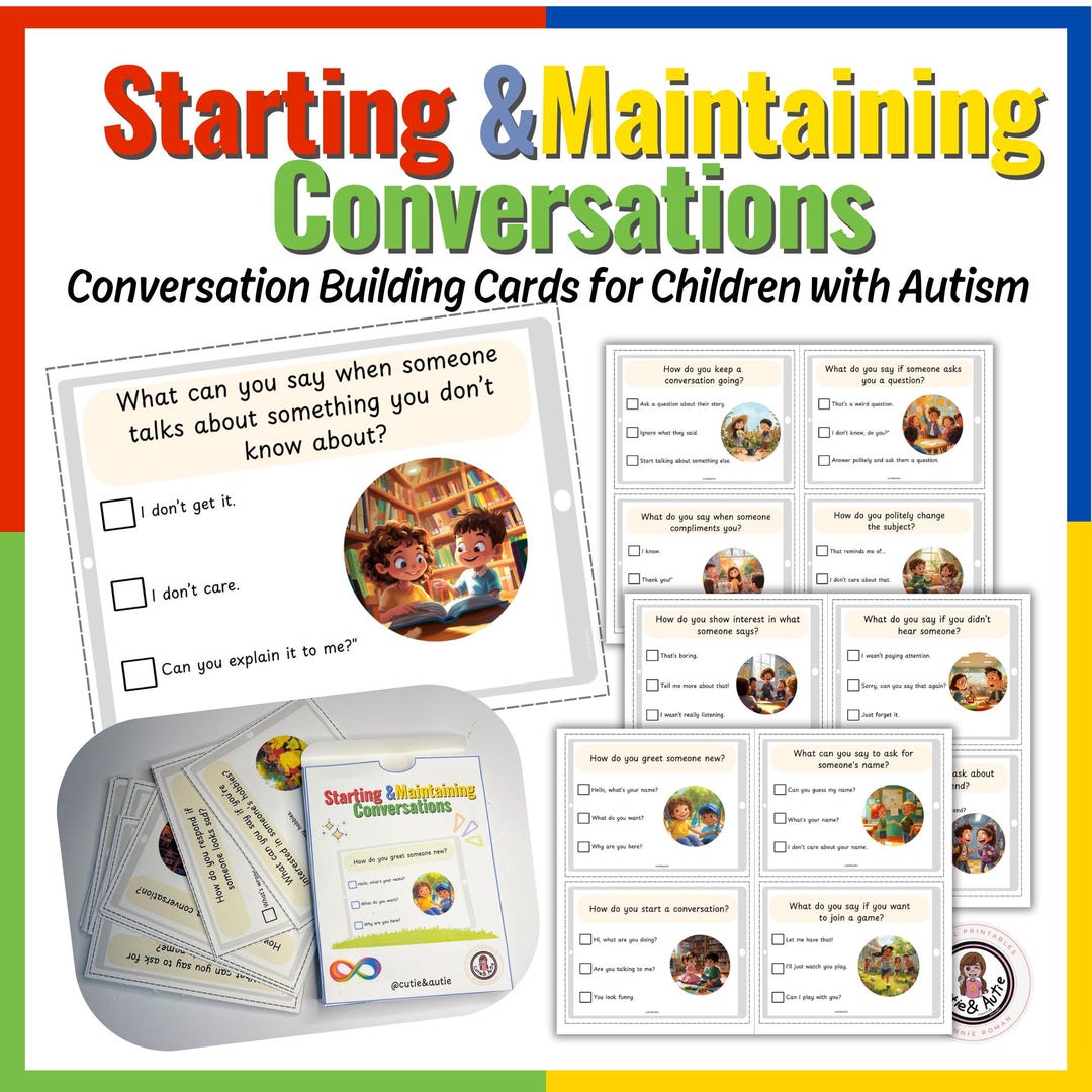 Starting & Maintaining Conversations: Building Cards for Children ...