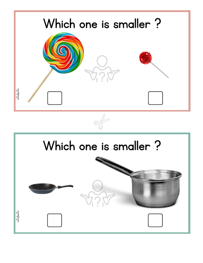Big or Small - the Biggest or the Smallest - 40 Flashcards for Special ...