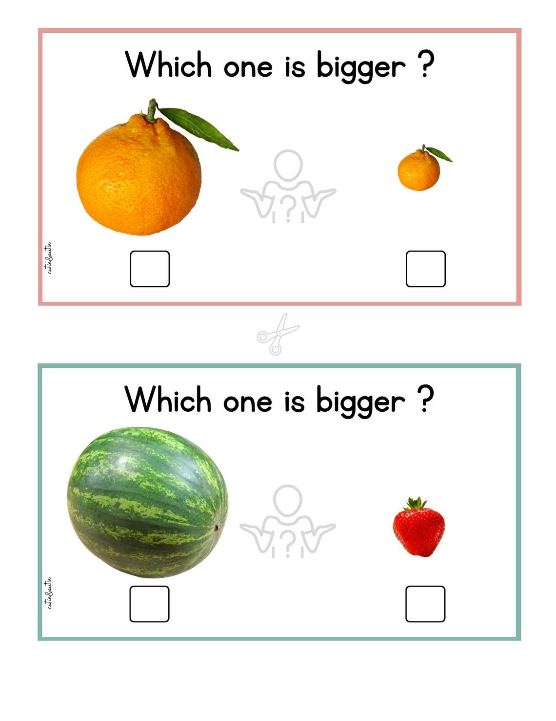 Big or Small - the Biggest or the Smallest - 40 Flashcards for Special ...