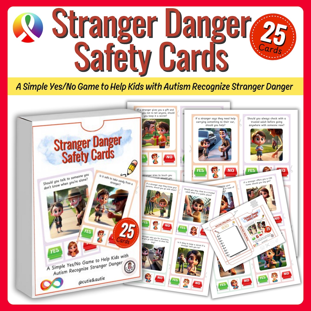 Stranger Danger Safety Cards :A Simple Yes/no Game to Help Kids With ...