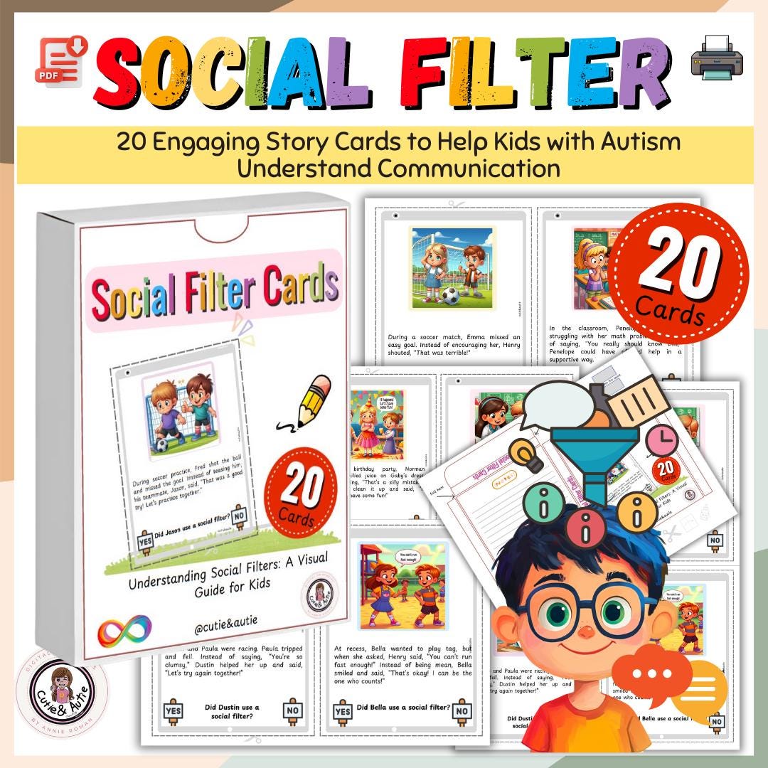 Social Filter Cards: Understanding Everyday Communication for Kids With ...