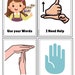Behavior Support Resources Autism ABA Visuals Cue Cards/ Calm Down ...