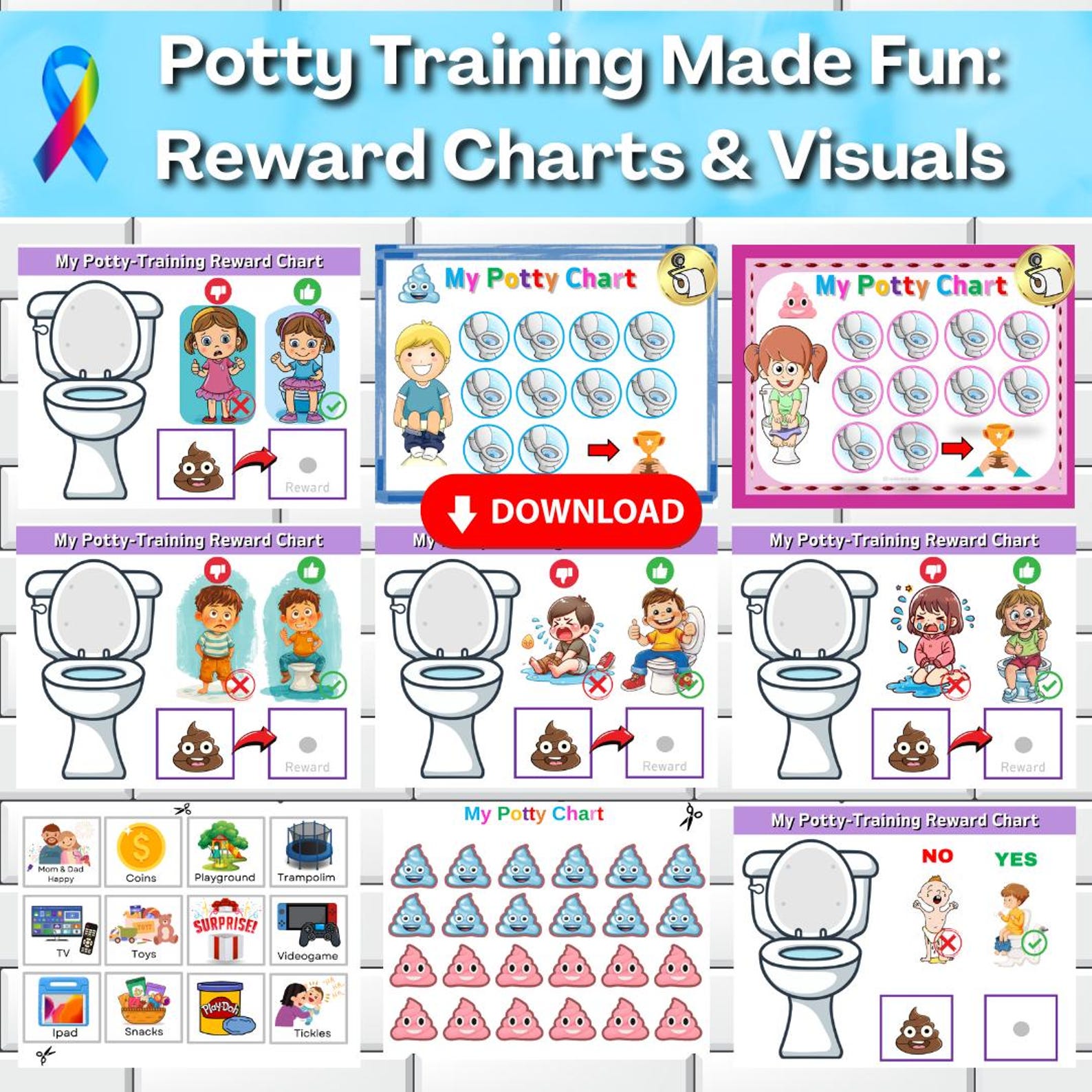 Toilet Triumph Bundle: Fun Resources for Potty Training Success ...