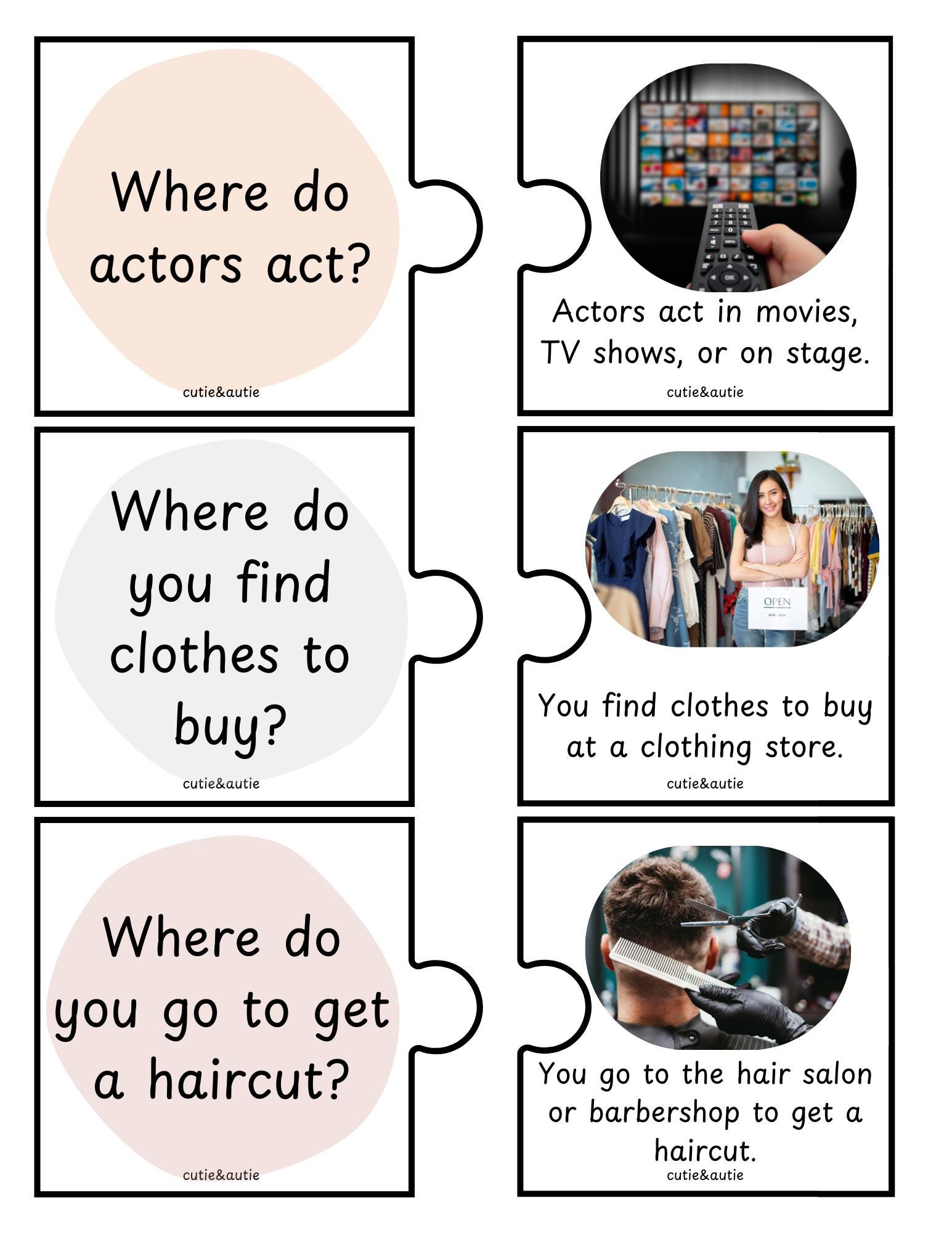 Complete WH Questions Puzzle Bundle: 180 Questions + 180 Full-sentence ...