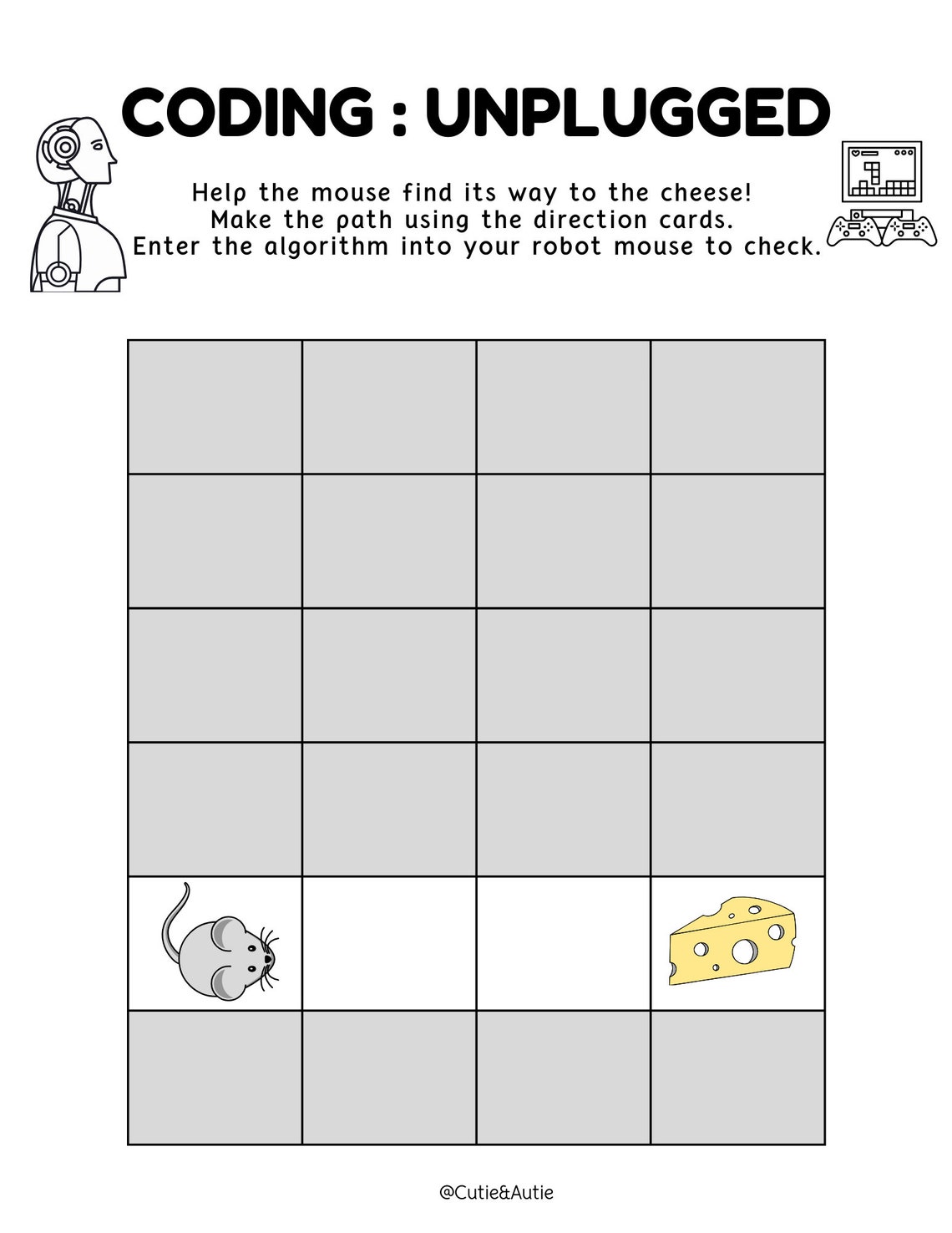 Unplugged Coding Adventure for Preschoolers and Kindergarteners - Etsy