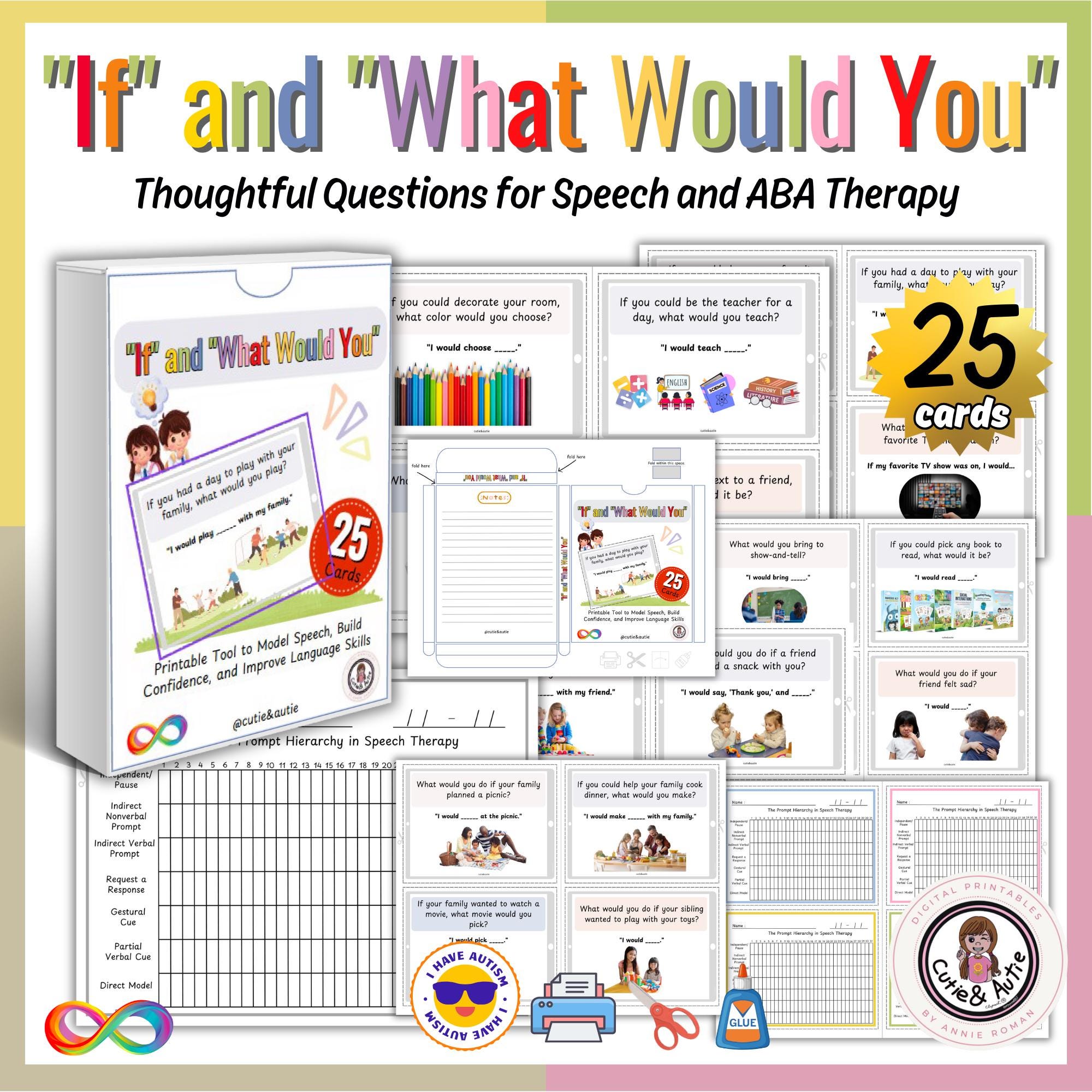 If' and 'what Would You' Question Cards" Questions for Speech and ABA ...