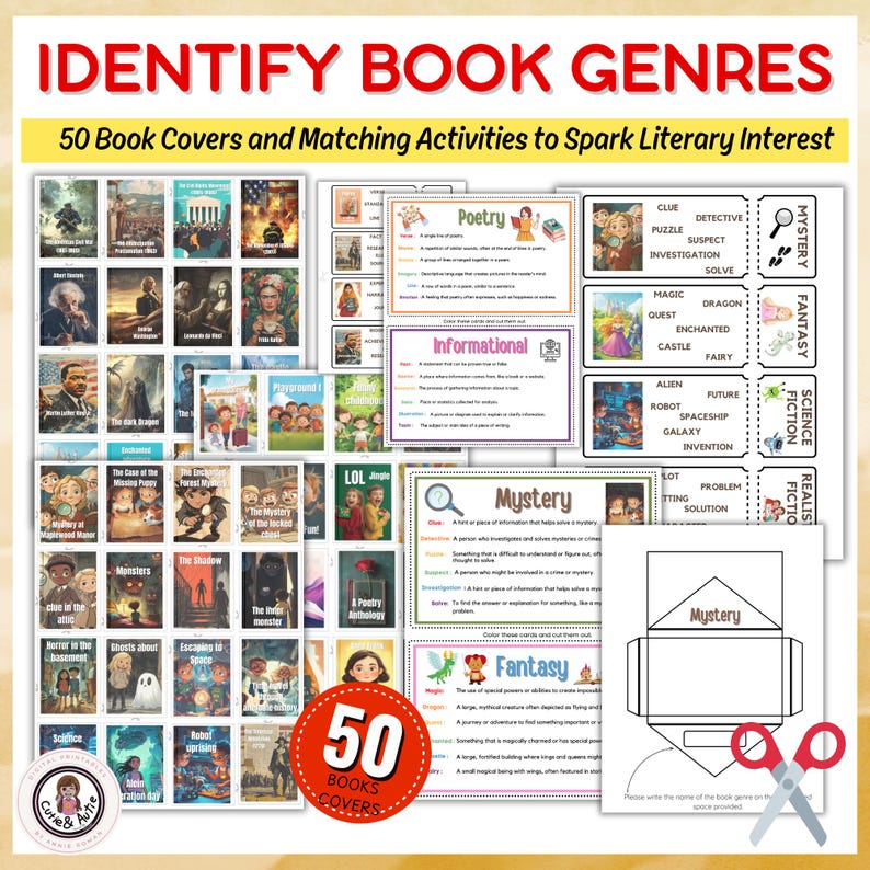 50 Book Covers and Matching Activities to Spark Literary Interest-10 ...