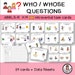 WH Questions - Who/ Whose ABBLS-R H19 Intraverbal Task Card + Data ...