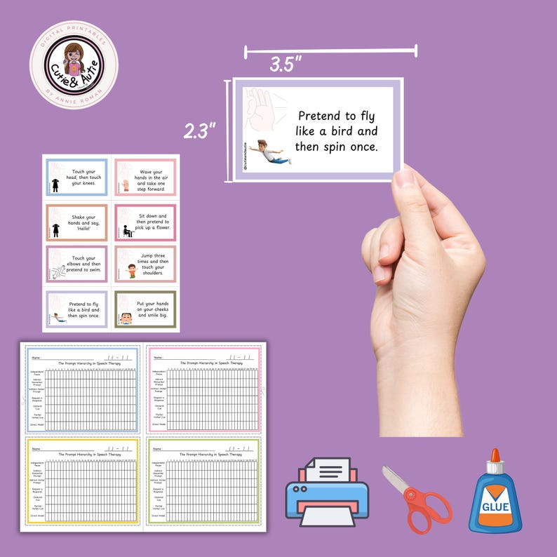 Two-step Command Cards: Auditory Processing Practice for Kids With ...