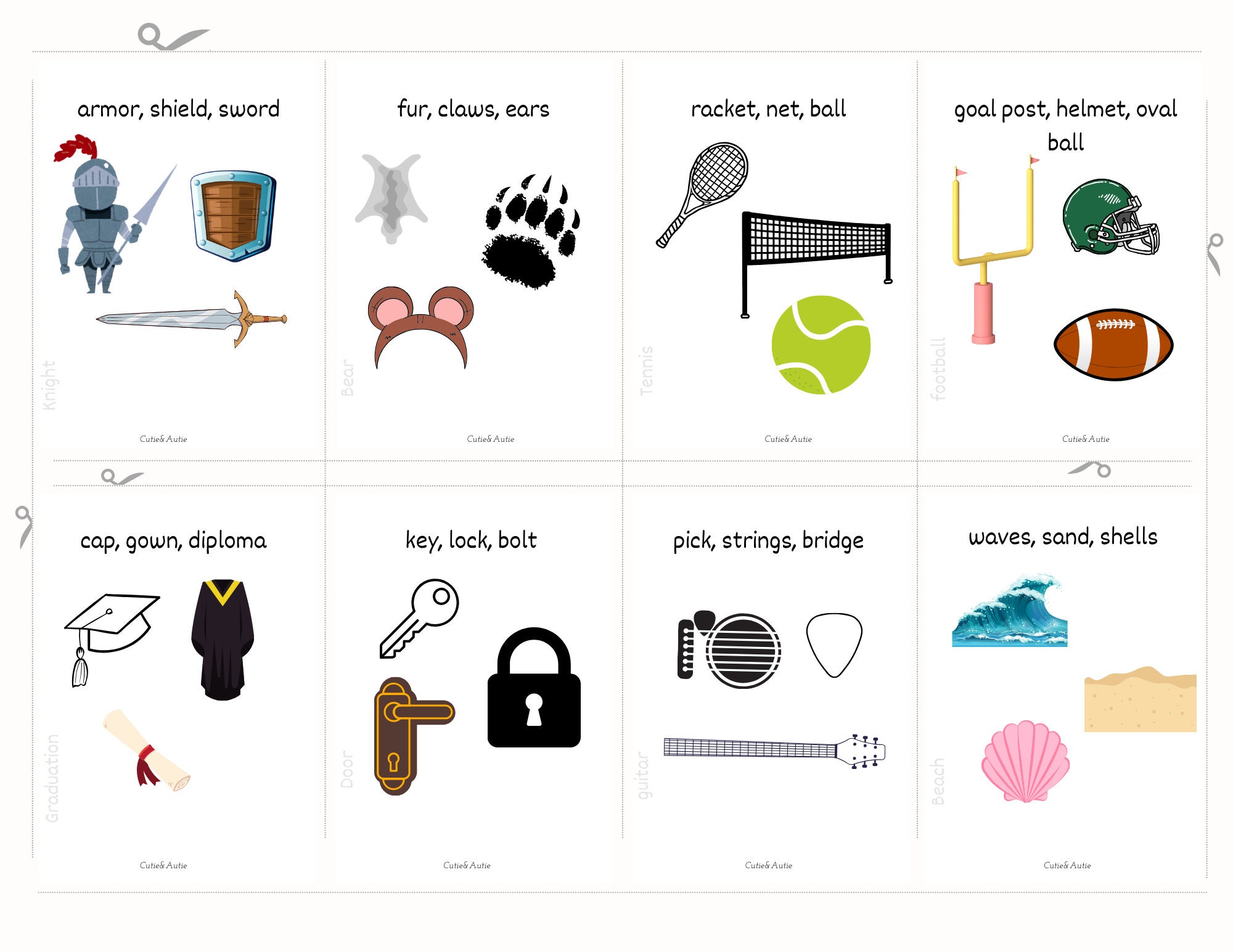 Auditory Discrimination Game for Kids With Autism - Parts to Whole 48 ...