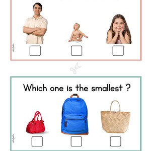 Big or Small - the Biggest or the Smallest - 40 Flashcards for Special ...