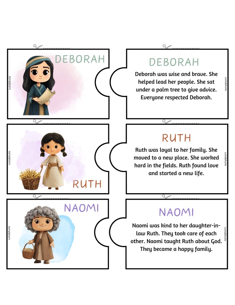 Bible Heroines Puzzle: Women of the Bible Puzzle Stories - Etsy