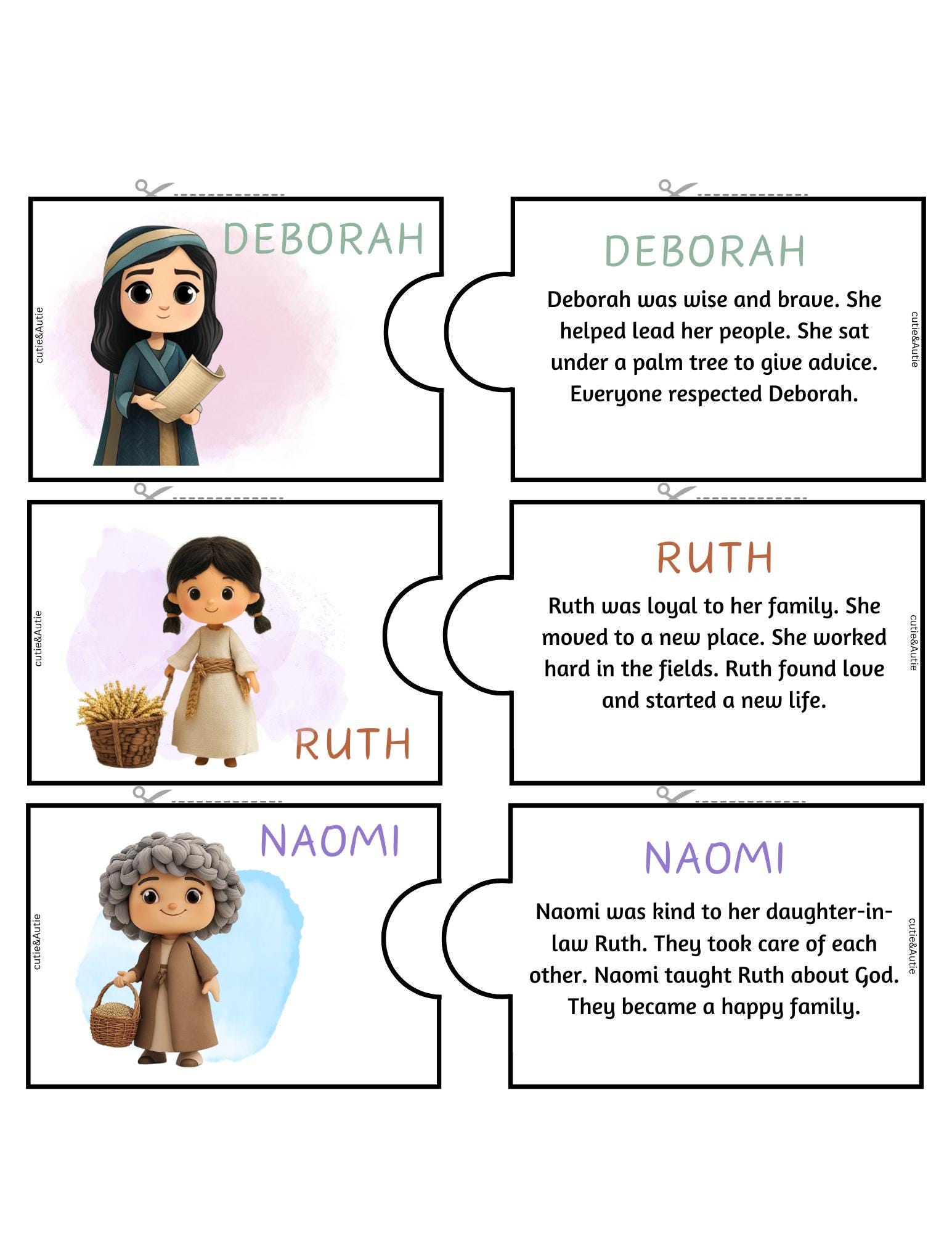 Bible Heroines Puzzle: Women of the Bible Puzzle Stories - Etsy