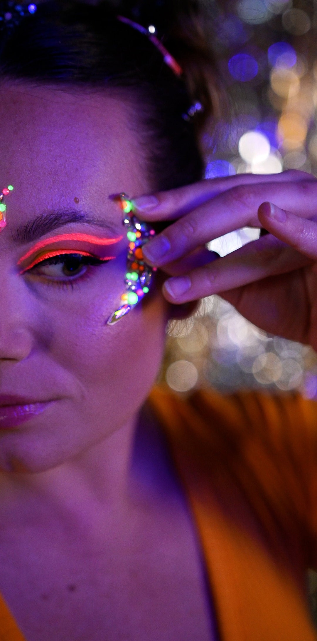 Jesse, Cheek- Neon Demon- Face Jewels, Festival Face, Rhinestones ...