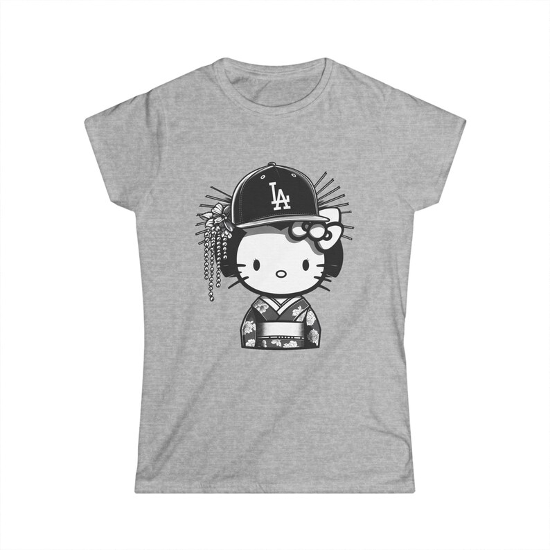 Hello Kitty Dodgers Geisha Tee - Etsy