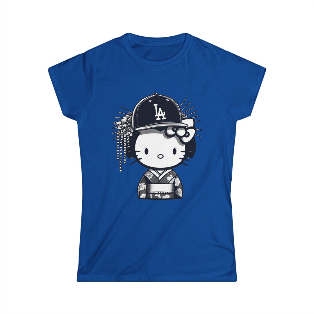 Hello Kitty Dodgers Geisha Tee - Etsy