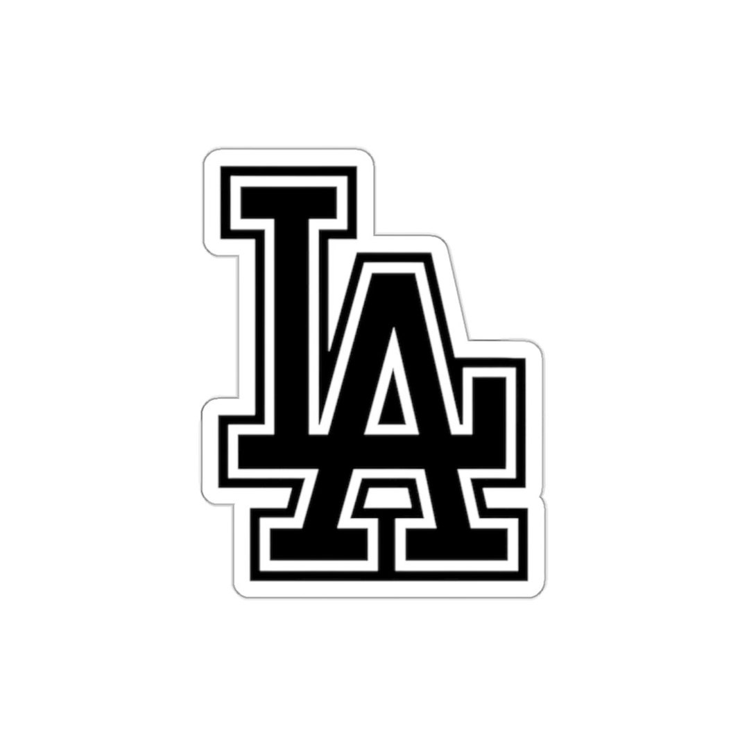 LA Logo | Black and White Los Angeles | Decal | Die-cut Sticker ...
