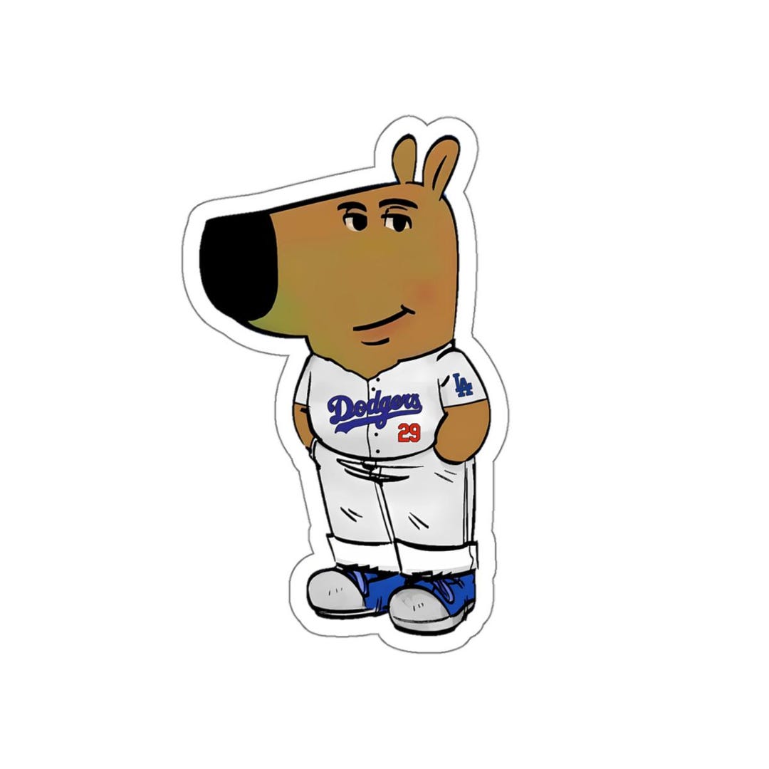 Chill Dodger Fan Decal Die-cut Sticker Dodgers - Etsy