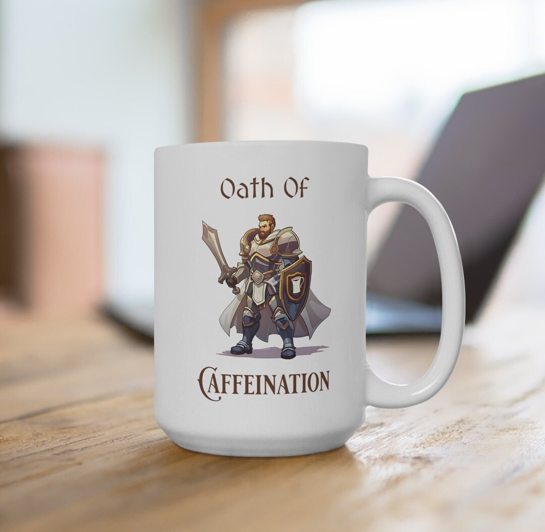 Paladin Mug 15oz, Rpg Gamer Mug for Coffee Lovers - Etsy