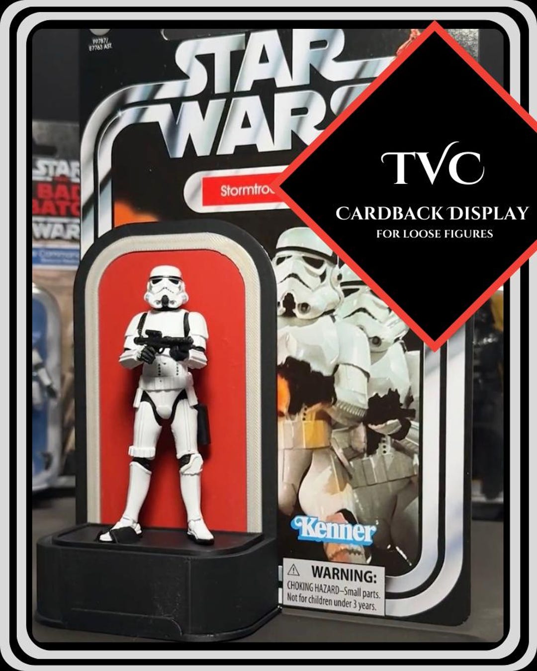 Action Figure Stands for Vintage Collection TVC Cardback Keepers ...
