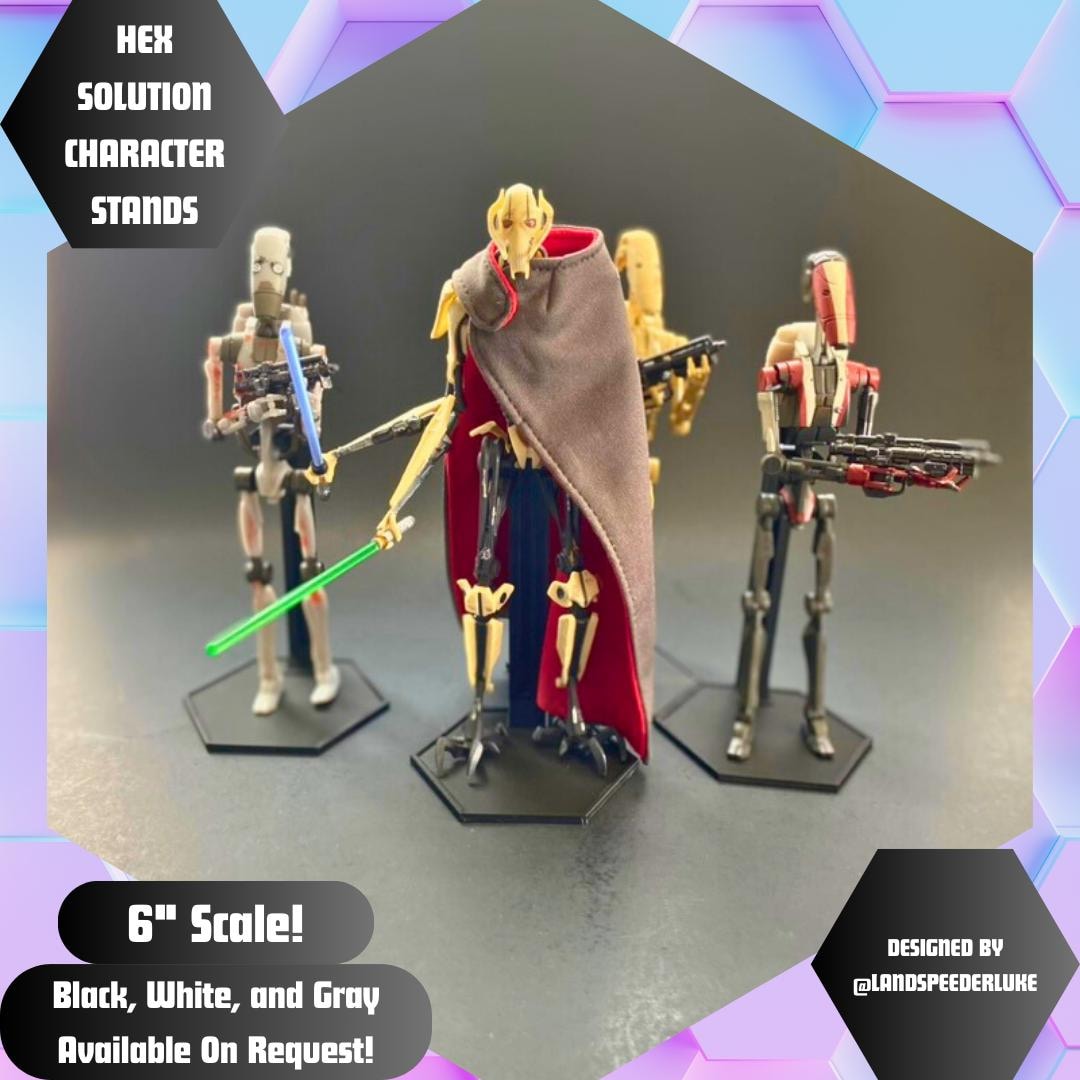 Action Figure Stands Hex Solution Action Specialty Character Stands for ...