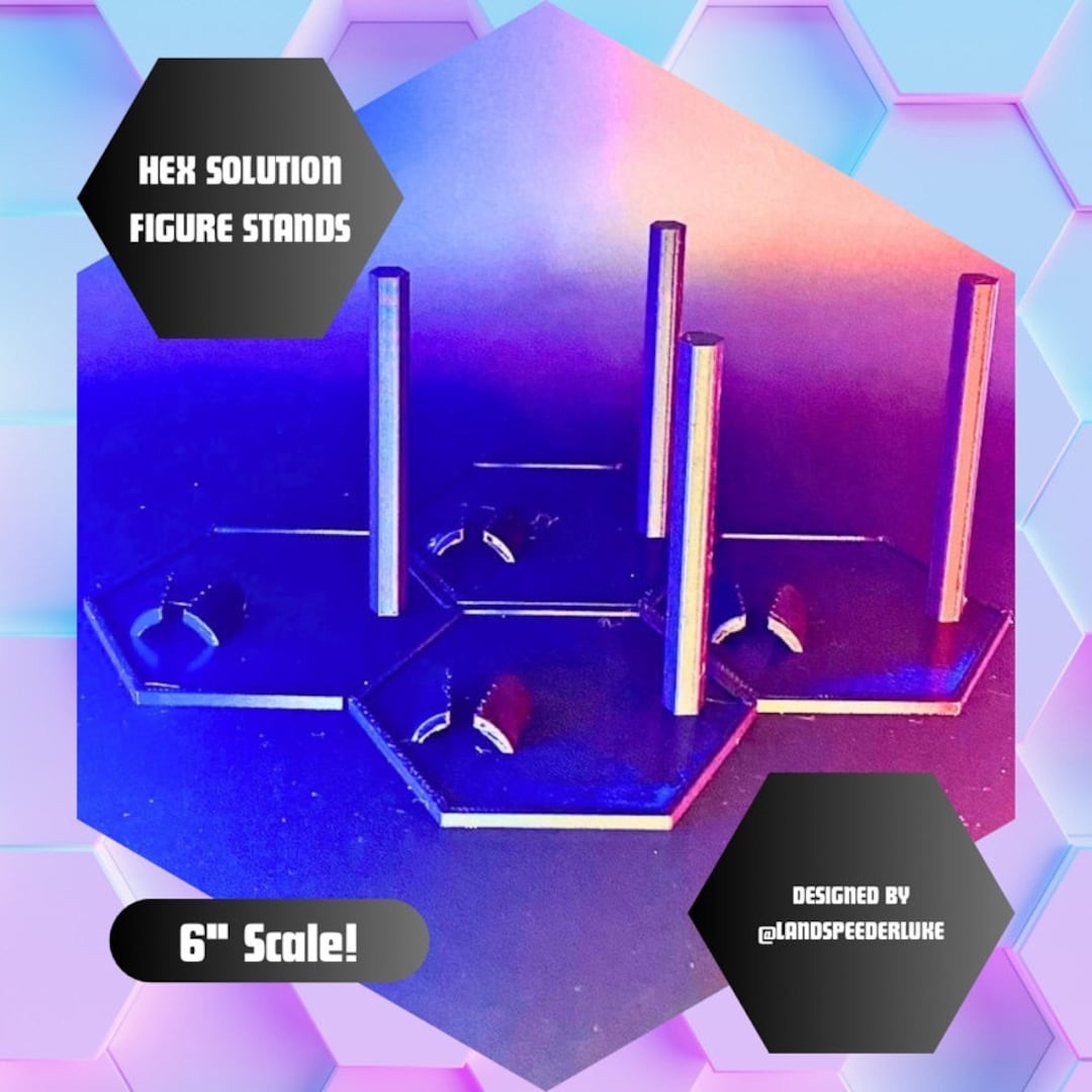 Action Figure Stands Hex Solution Action Figure Stand W/ Helmet Display ...