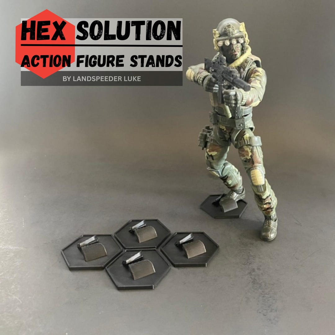 Action Figure Stands Hex Solution Mini Action Figure Display Stands for ...