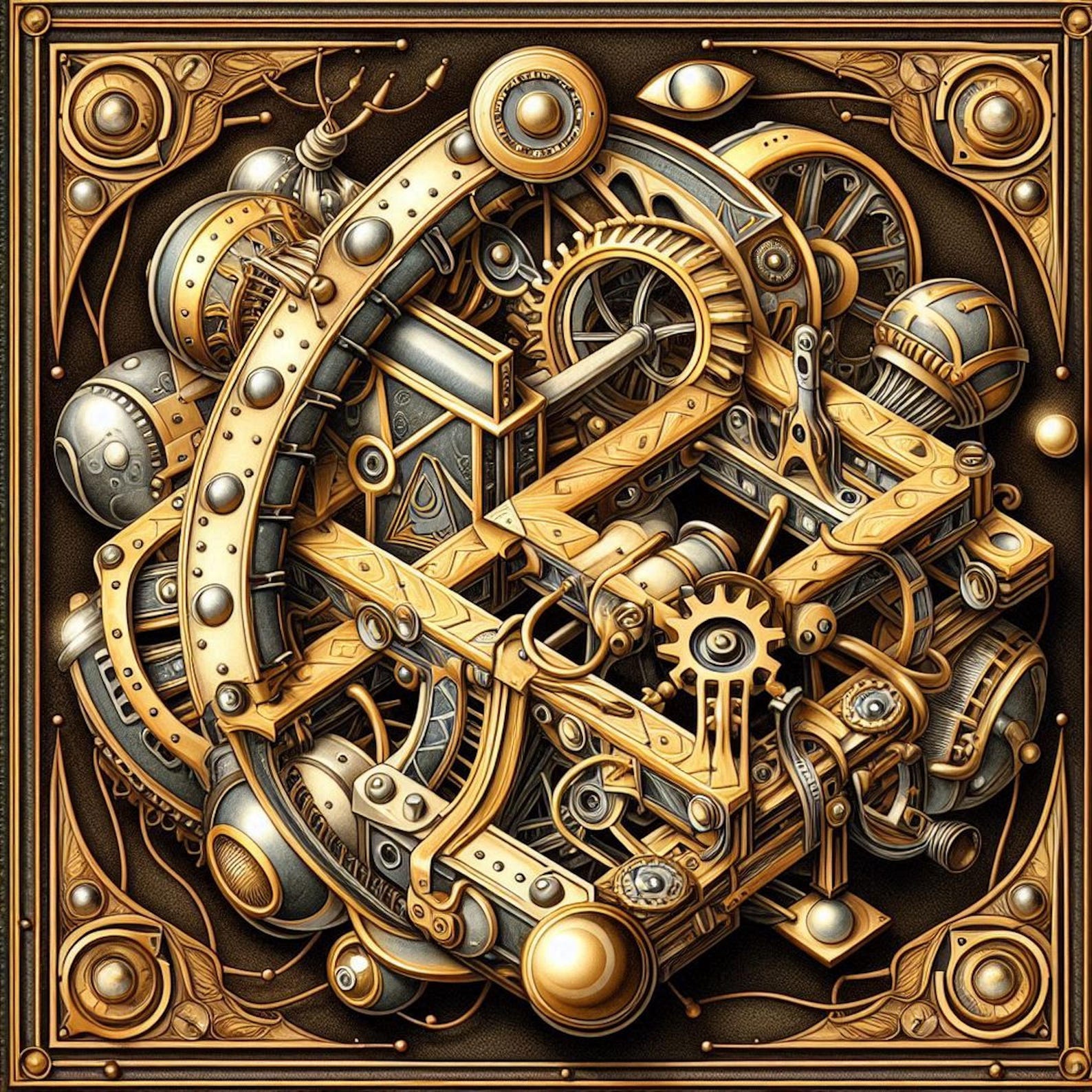 Steampunk Series: Escher-inspired Steampunk #2. A Digital Image by ...