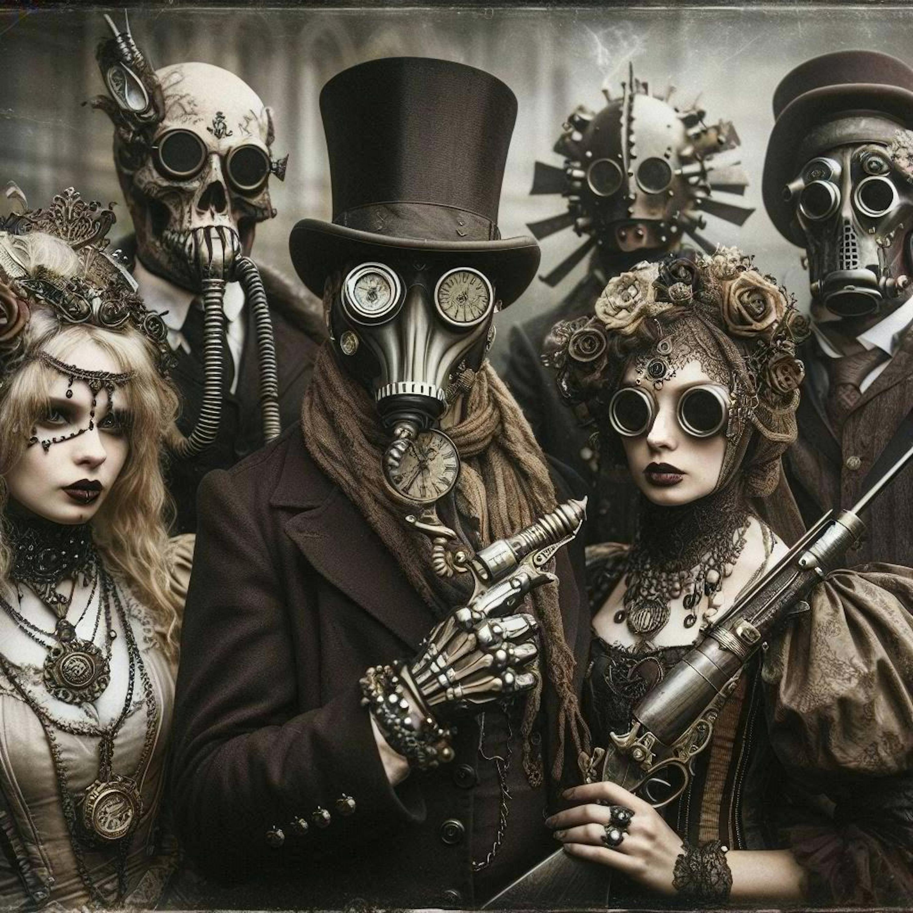 Steampunk Series: Victorian Steampunks. A Digital Image by Willful Wall ...