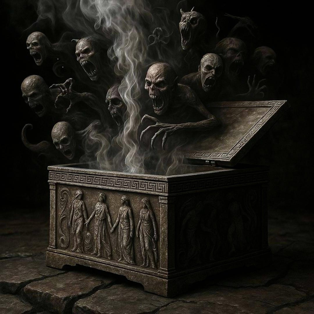 Mythical Characters: Pandora's Box. A Digital Image by Willful Wall Art ...
