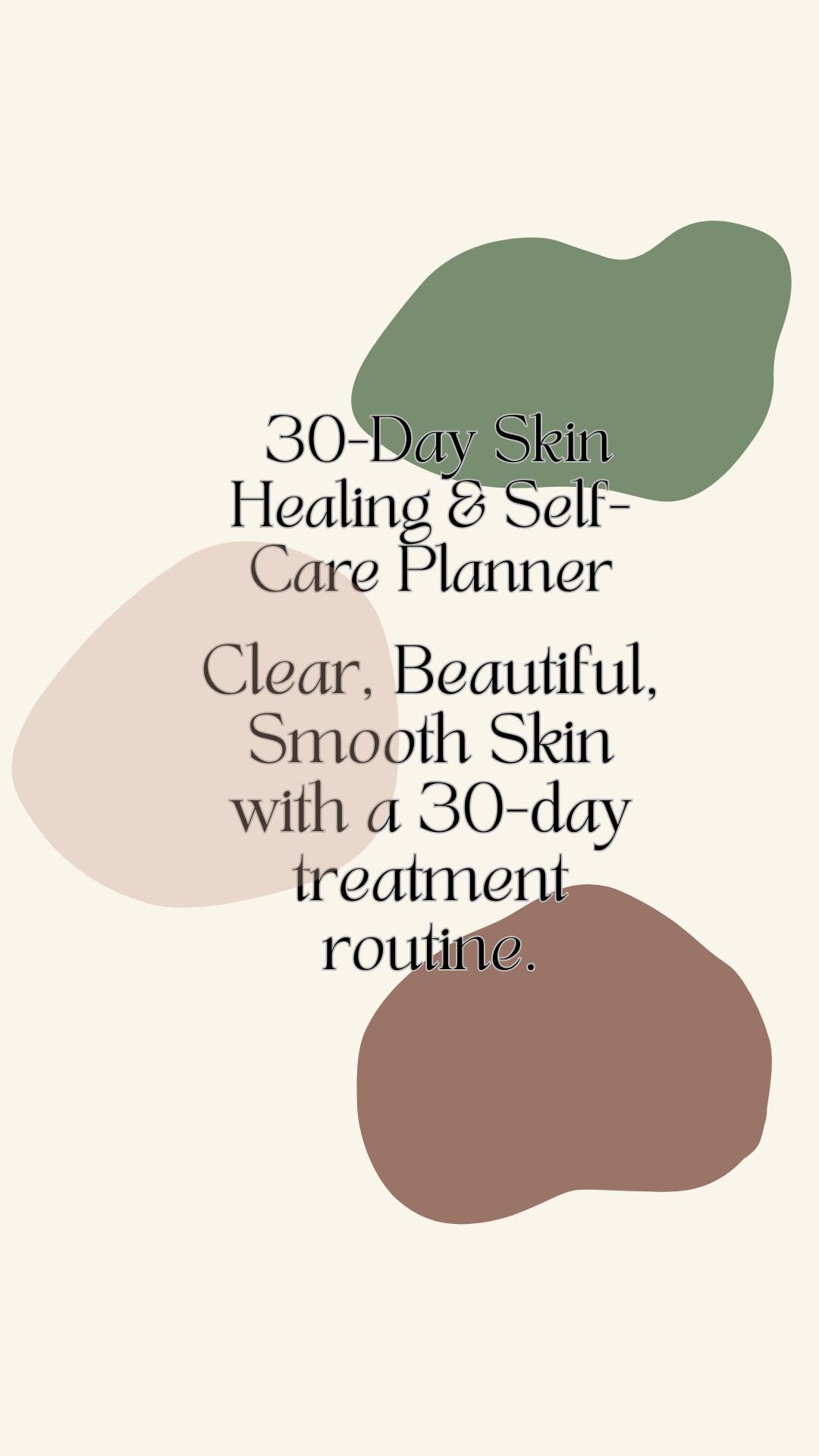 30-day Skin Healing, Hormonal & PCOS Skin Tracker, Self-care Printable ...