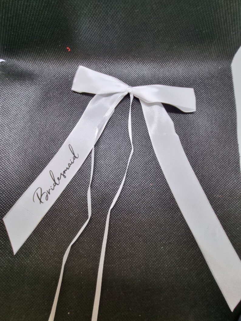 Personalised Bows Tags Decor, for Wine Glasses Table Plates, Wedding ...