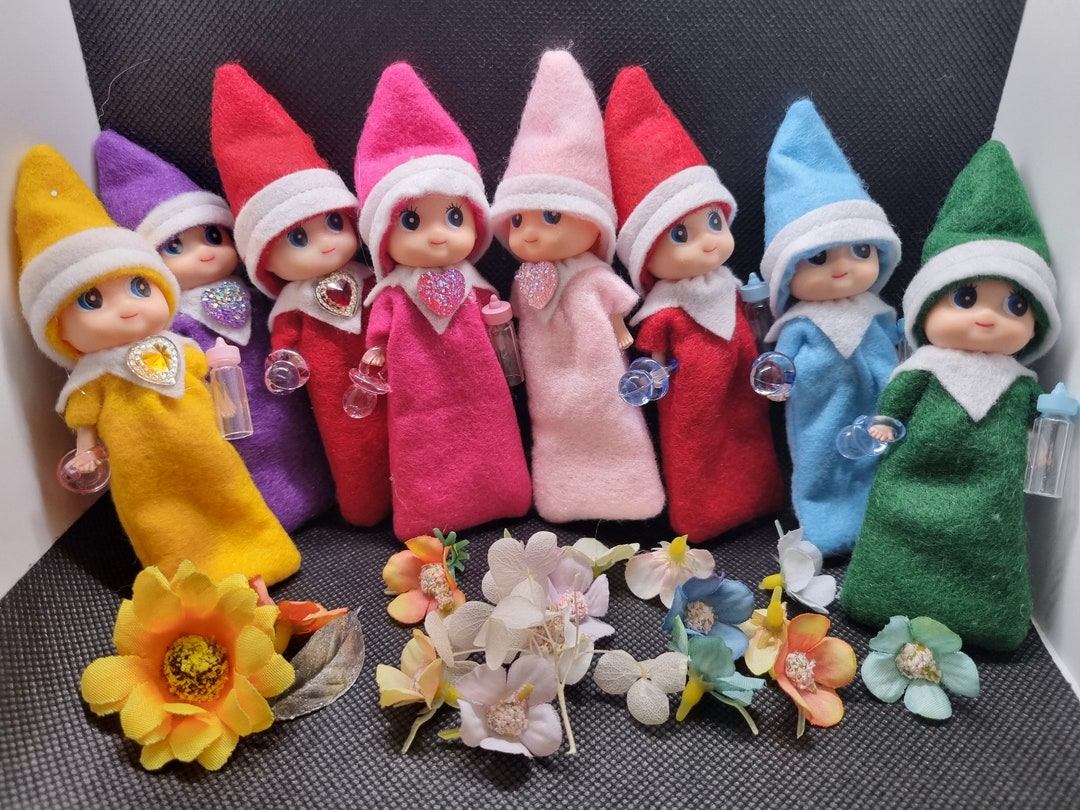 Baby Elf Toy Doll, New Born Baby , Baby Bottle, Dummy, Birth ...