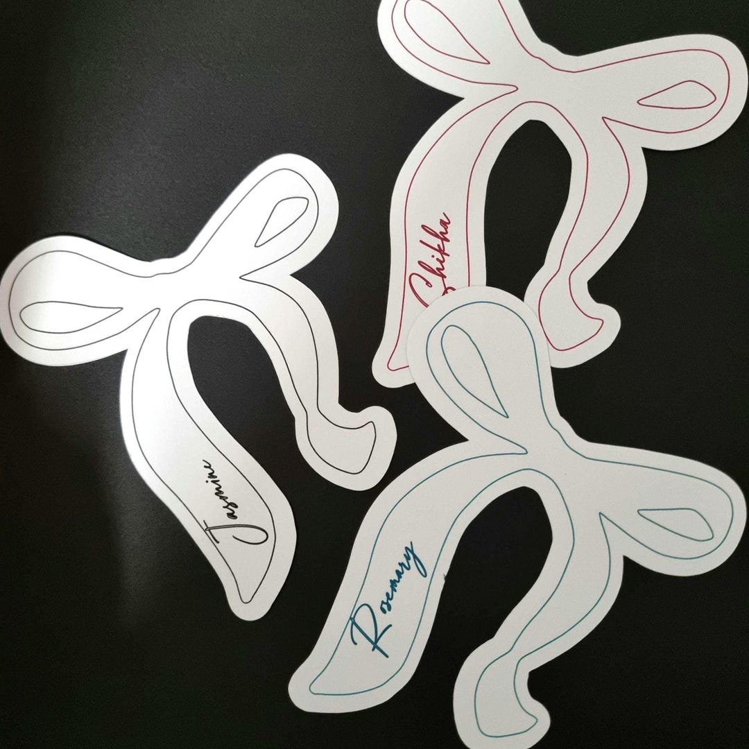 Personalized Bows for Table or Gift Tag, Add a Touch of Class, for ...