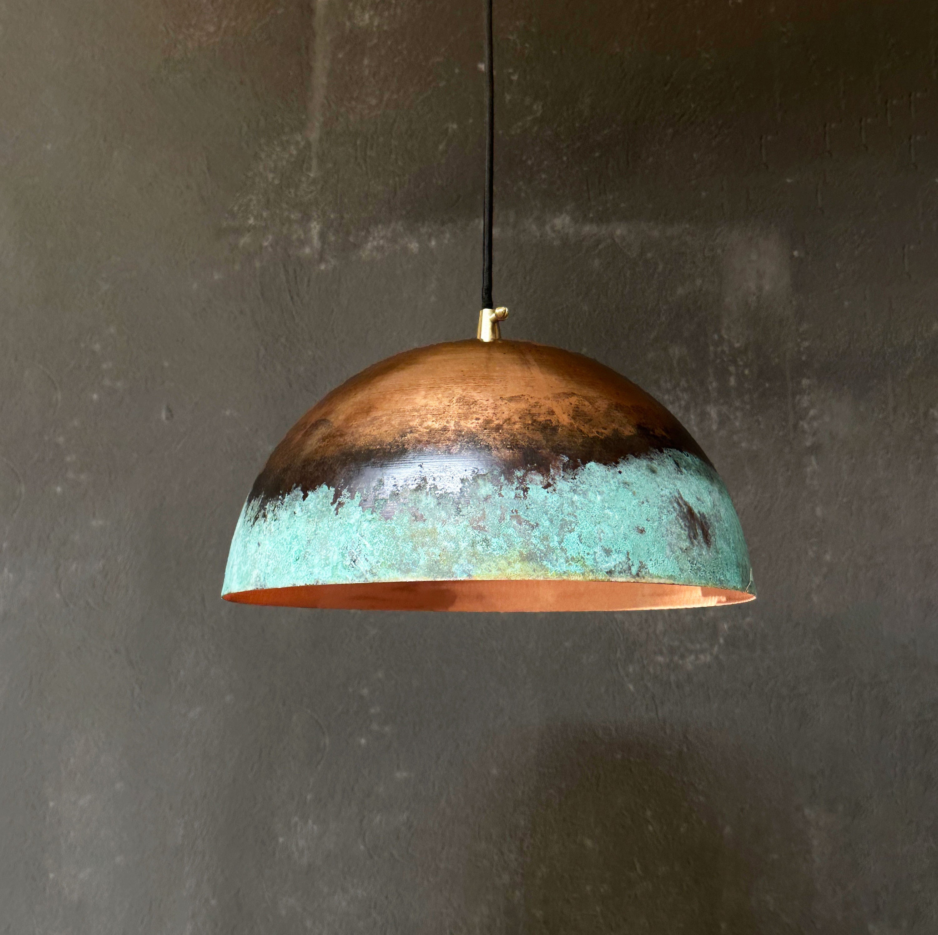 Handcrafted Copper Island Kitchen Lighting, Copper Pendant Light ...