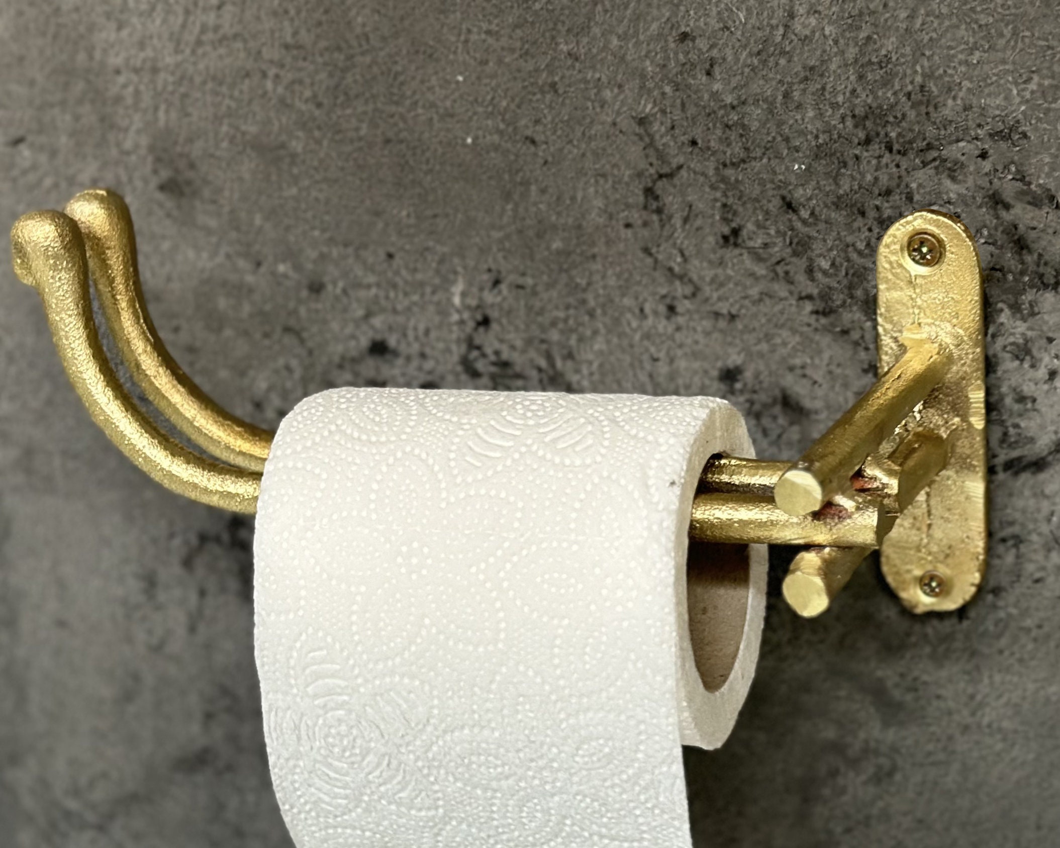 Handcarfted Solid Brass Toilet Paper Roll Holder, Brass Tissue Holder ...