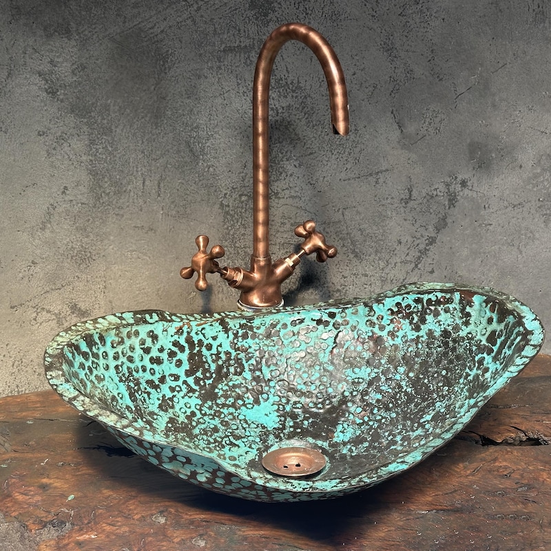 Bathroom Vessel Teal - Etsy UK