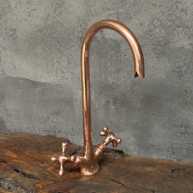 Copper Faucet Bathroom Sink - Etsy