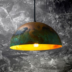 Handcrafted Copper Island Kitchen Lighting, Copper Pendant Light ...