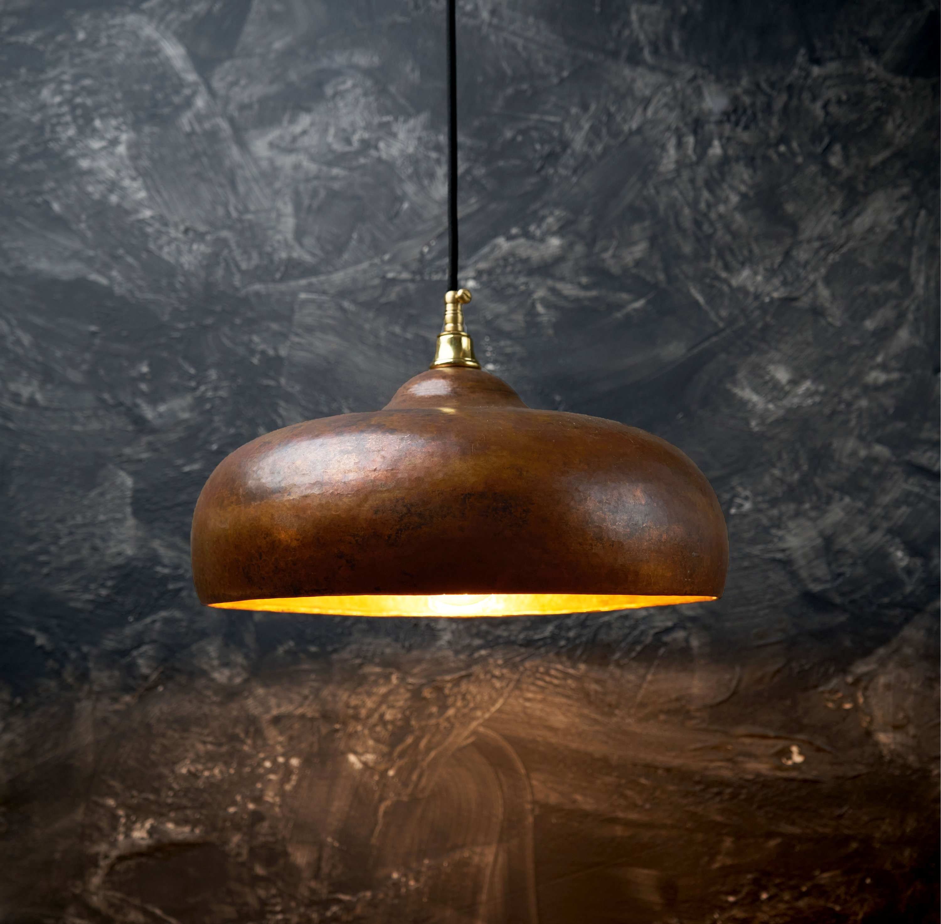 Rustic Copper Island Kitchen Lighting, Copper Pendant Light Fixture ...