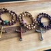 Rosary Prayer Beads (rose Wood) - Etsy