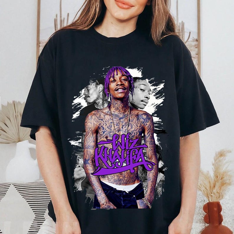 Wiz Khalifa T-shirt, Wiz Khalifa Shirt, Retro Vintage, Vintage Black ...