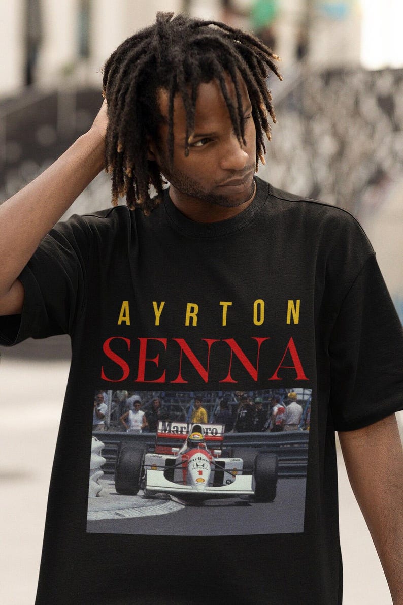 Ayrton Senna T-shirt, Formula 1 Retro Tshirt, Motorsport Shirt, F1 Fan Gift, Formula 1 Race Day ...