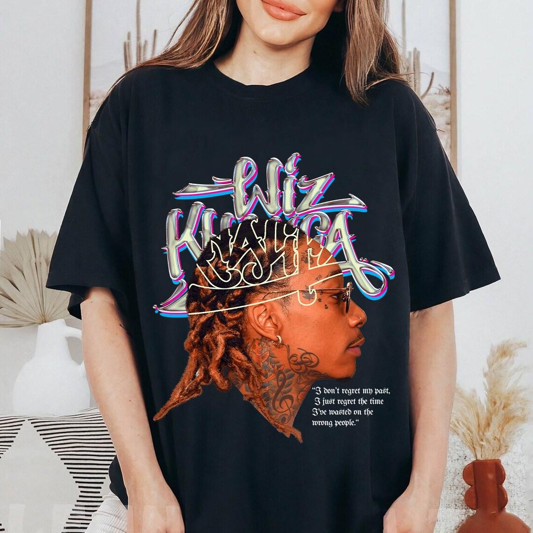 Vintage Wiz Khalifa T-shirt, Rap Hip Hop Merch Shirt, Wiz Khalifa, 90s ...