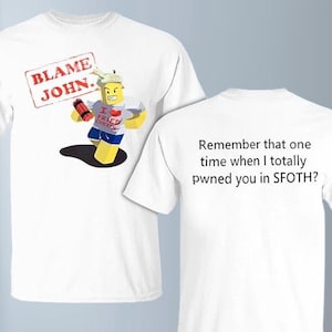 Shedletsky Blame John T-shirt, Shedletsky Forsaken Hoodie, Roblox ...