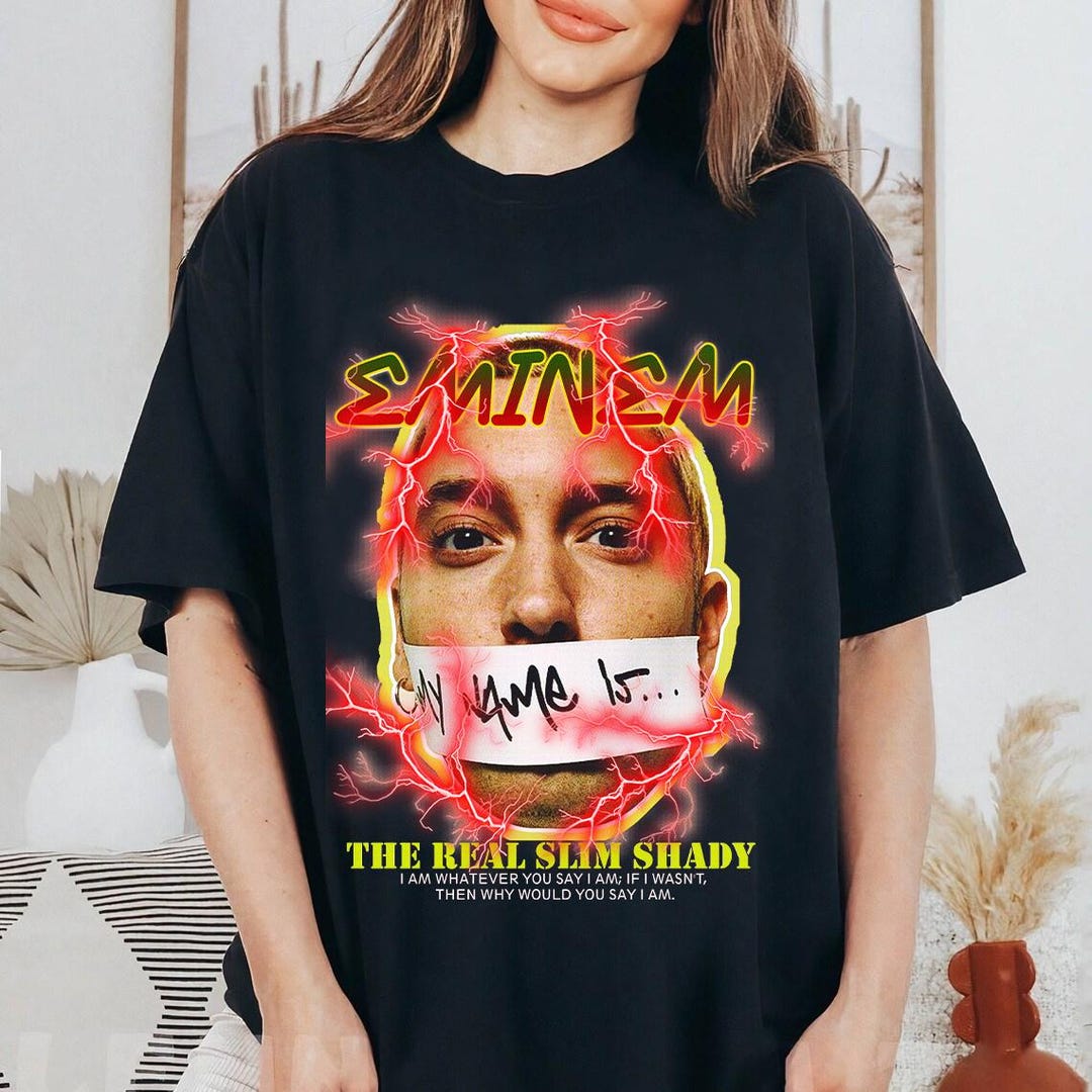 Eminem Retro Shirt, Slim Shady Merch, Eminem Rap God Unisex Shirt, Hip ...