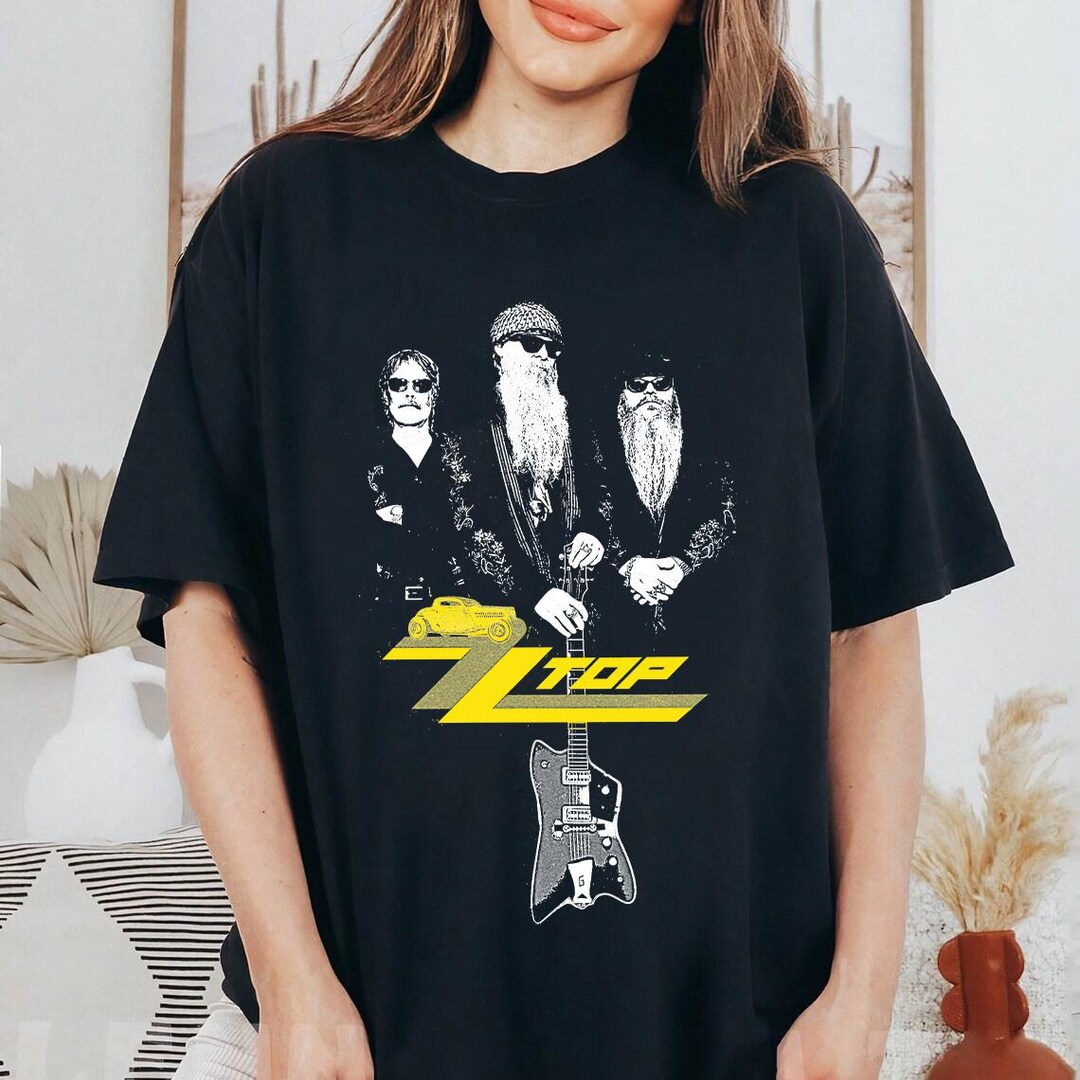 ZZ TOP Vintage Rock Band T-shirt, Authentic Retro Rock Band Hoodies, Zz ...