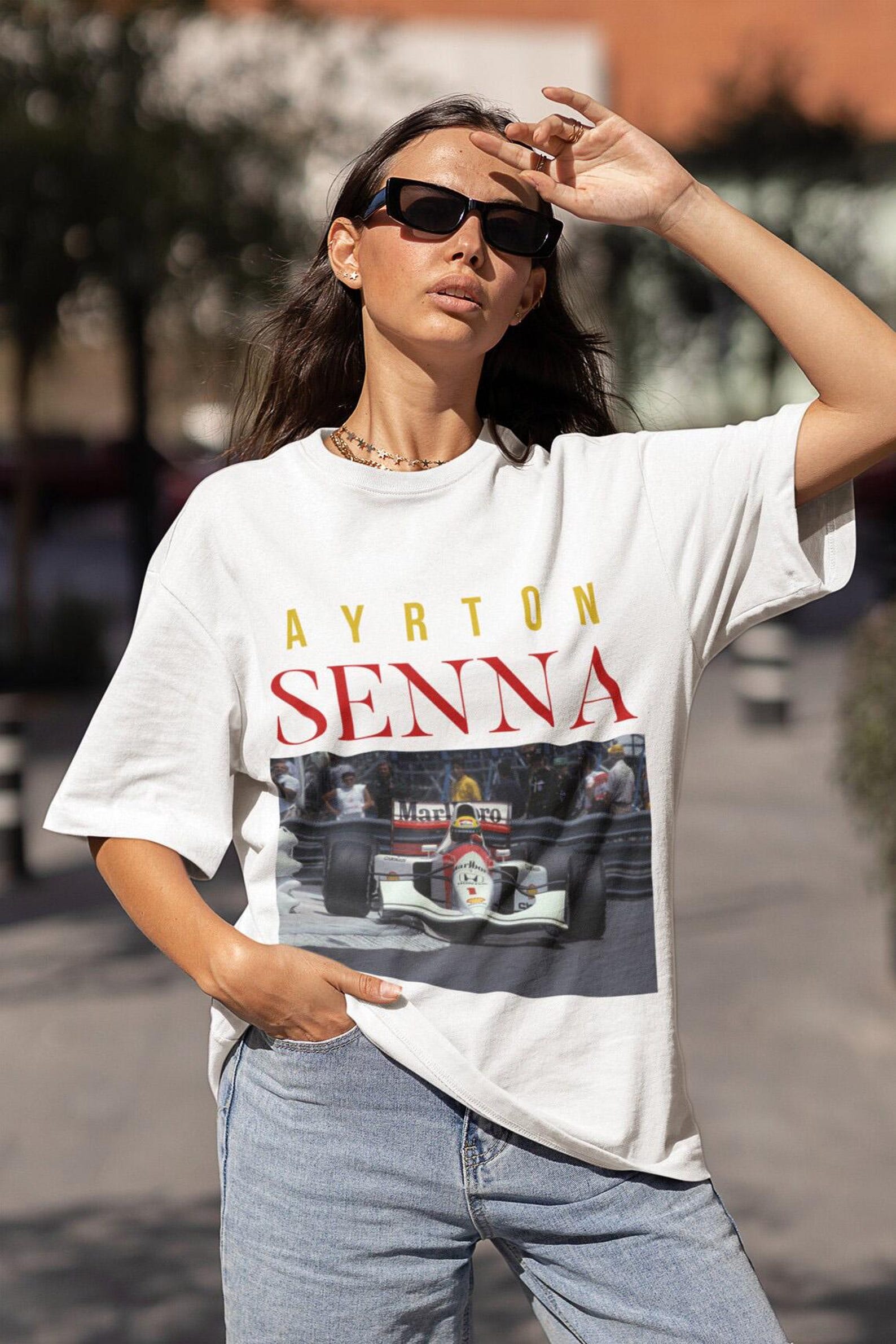 Ayrton Senna T-shirt, Formula 1 Retro Tshirt, Motorsport Shirt, F1 Fan ...