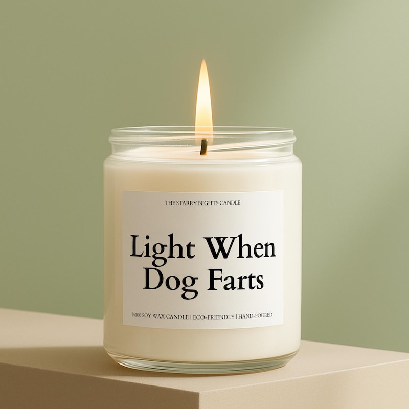 Custom Dog Candle 2 Dog - Etsy
