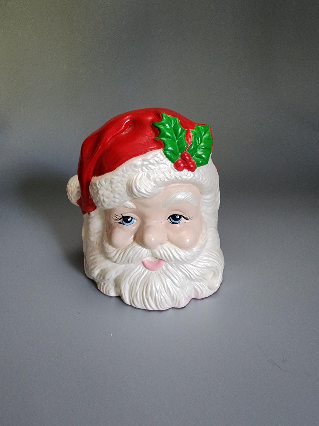 Vintage Santa Head Planter | Vase | Christmas | Holiday | Gift | Chris ...